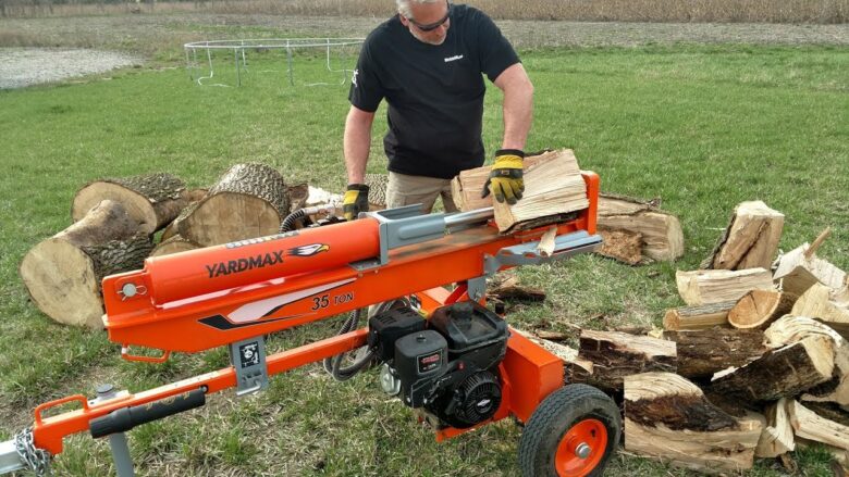 How To Safely Use A Log Splitter With A Petrol Engine - 2024 Beginners ...